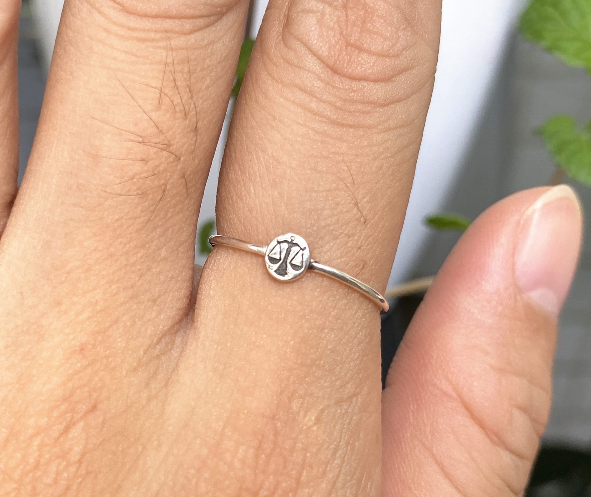 925 Silver Scales of Justice Ringsilver Justice Ringbalance - Etsy