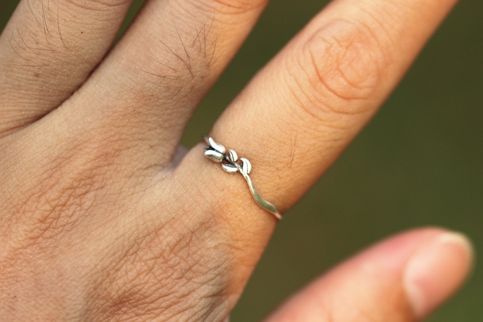 925 Silver Rose Ring - Etsy