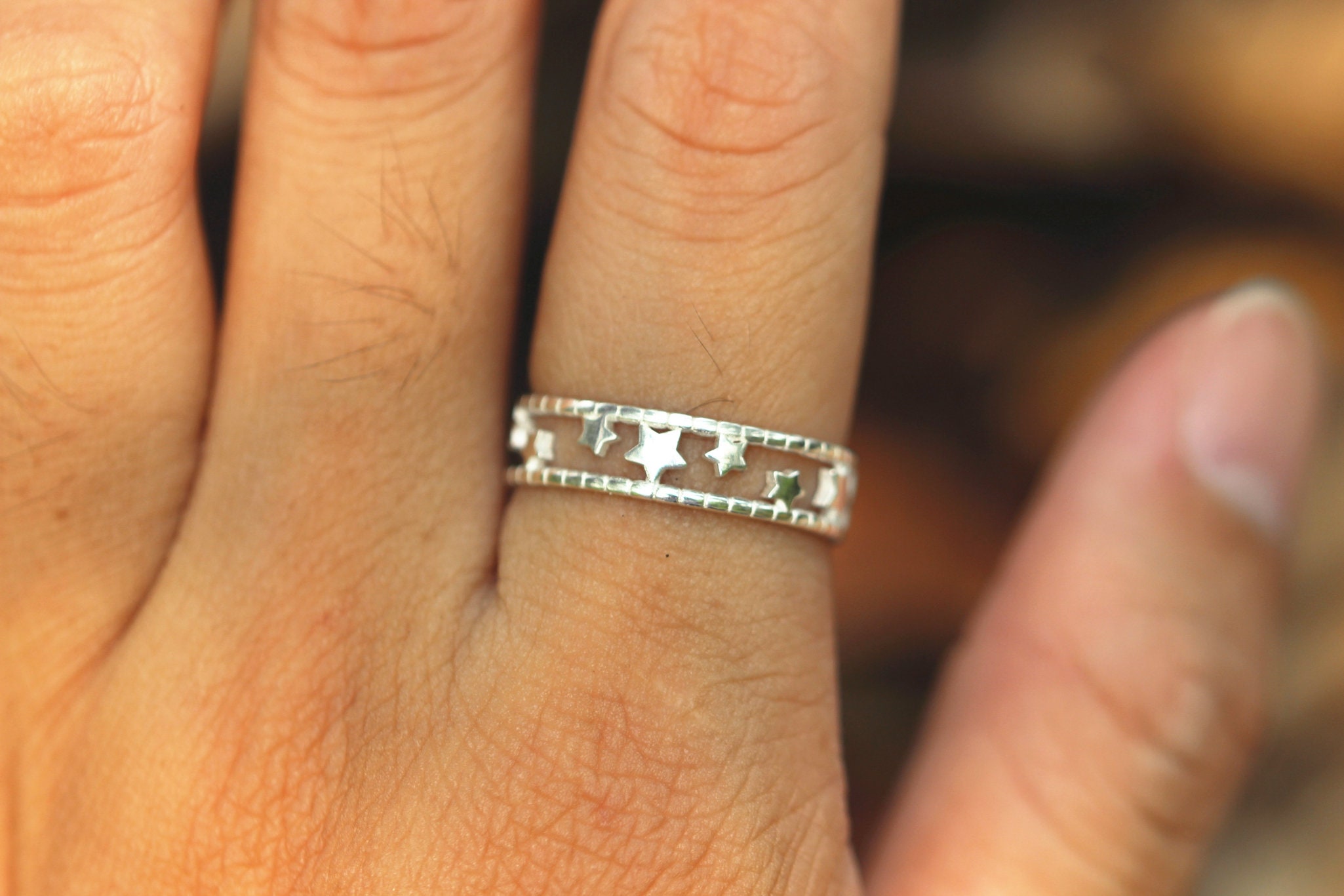 925 Silver Star Ring: Celestial Boho Jewelry - Etsy