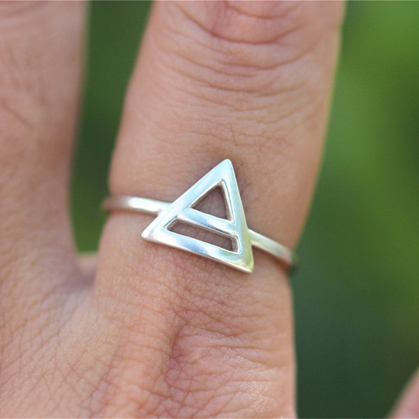 Triangle Ring - Etsy UK