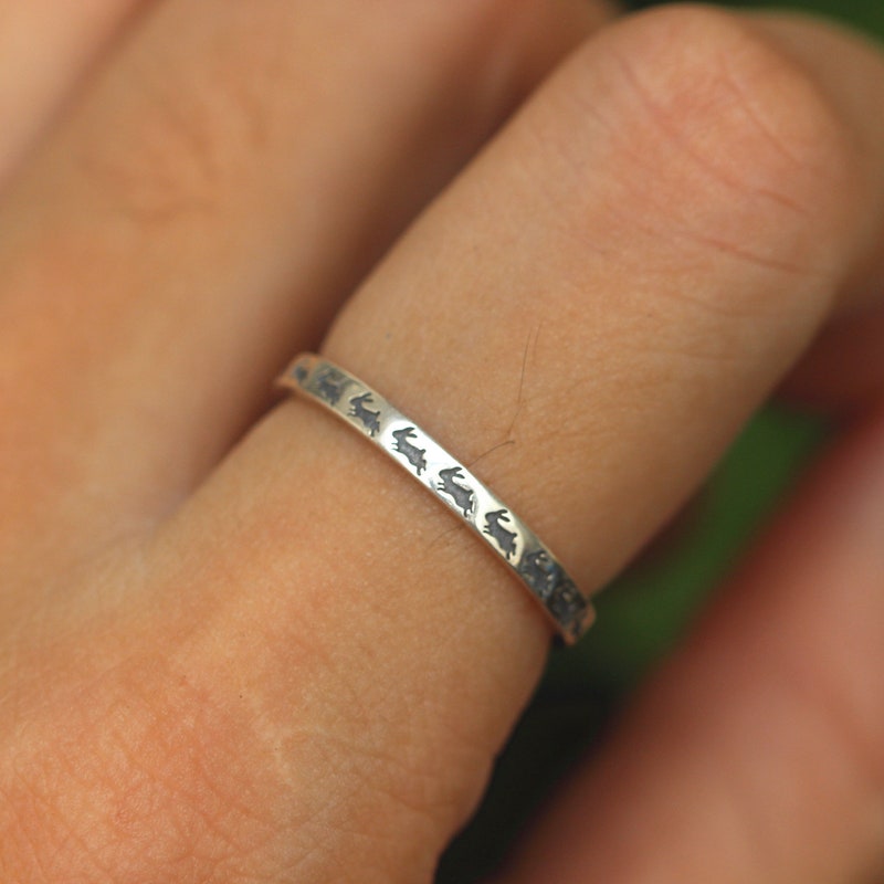 Rabbit Ring - Etsy