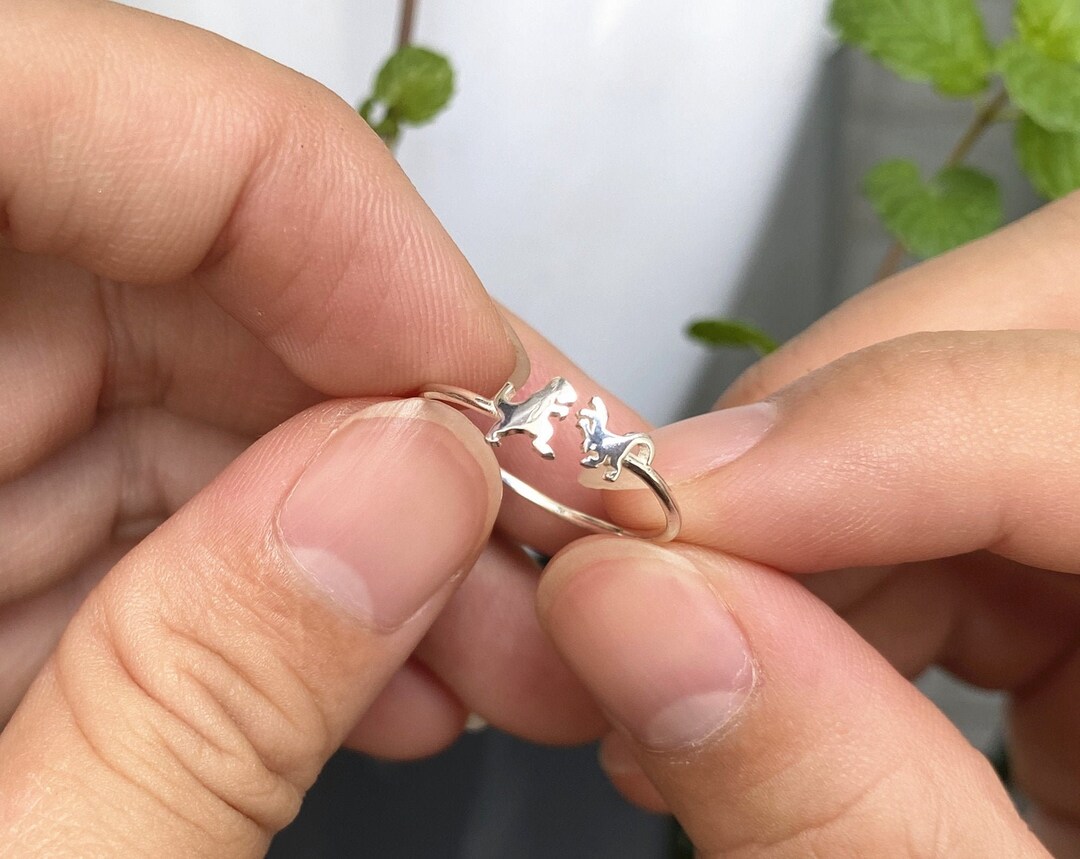 925 Silver Dinosaur Ring - Etsy
