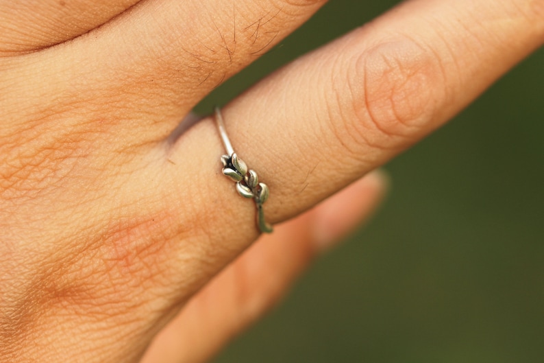 925 Silver Rose Ring - Etsy