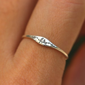 Lover Bird Ring,925 Silver Bird Ring,birds on a Branch Inspired Jewelry ...