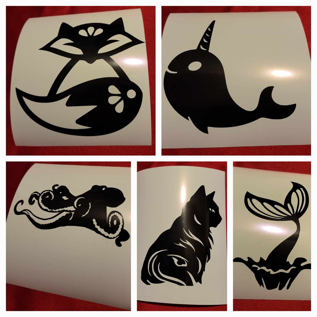 Decorative Animal Vinyl Decals - Etsy