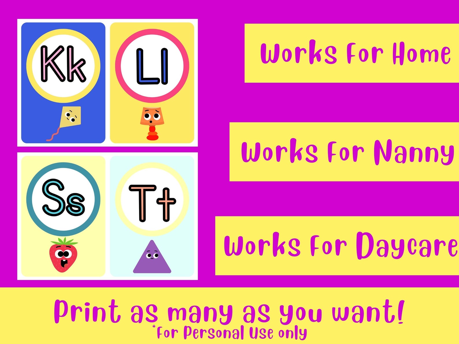 Printable Jumbo Alphabet Flashcards Digital Download ABC - Etsy