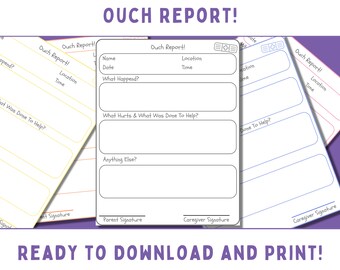 Daycare Ouch Report - Etsy