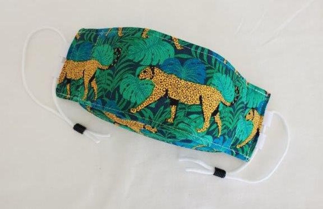 Cheetah Walking in Jungle Structured 3D Face Mask - Etsy