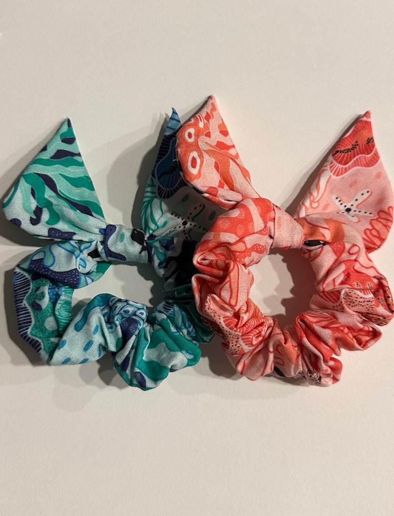 Coral Reef Scrunchie 2 Colors - Etsy