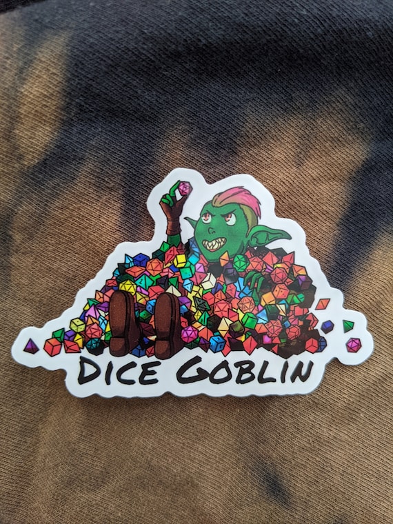 Dice Goblin Sticker | Etsy