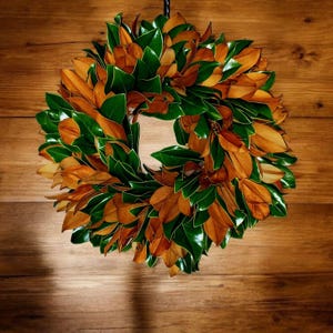 Fresh Southern Magnolia Wreath – Handmade Holiday Decor, Farmhouse ...