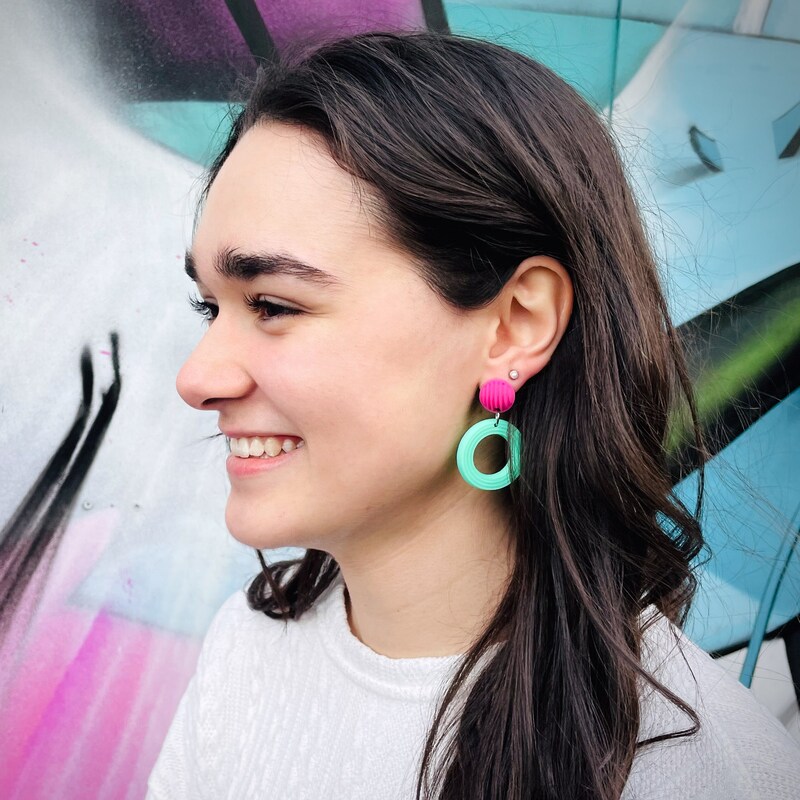 Mismatch Blue Earrings - Etsy UK