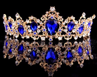 Royal Blue Crown | Etsy