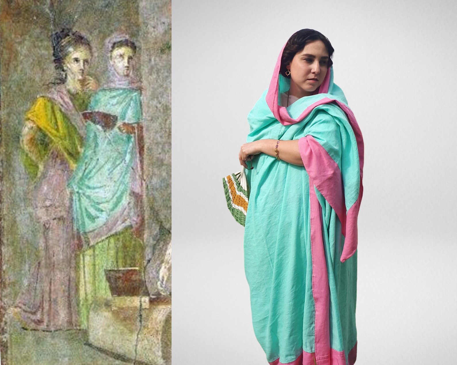 Ancient Roman Linen Palla in 2 Colours - Etsy UK