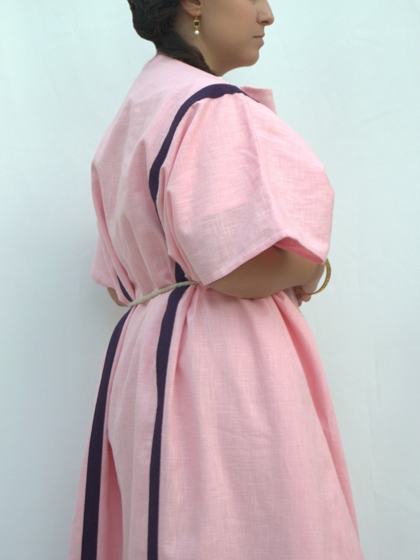 Ancient Roman Female Linen Tunic With Clavi - Etsy