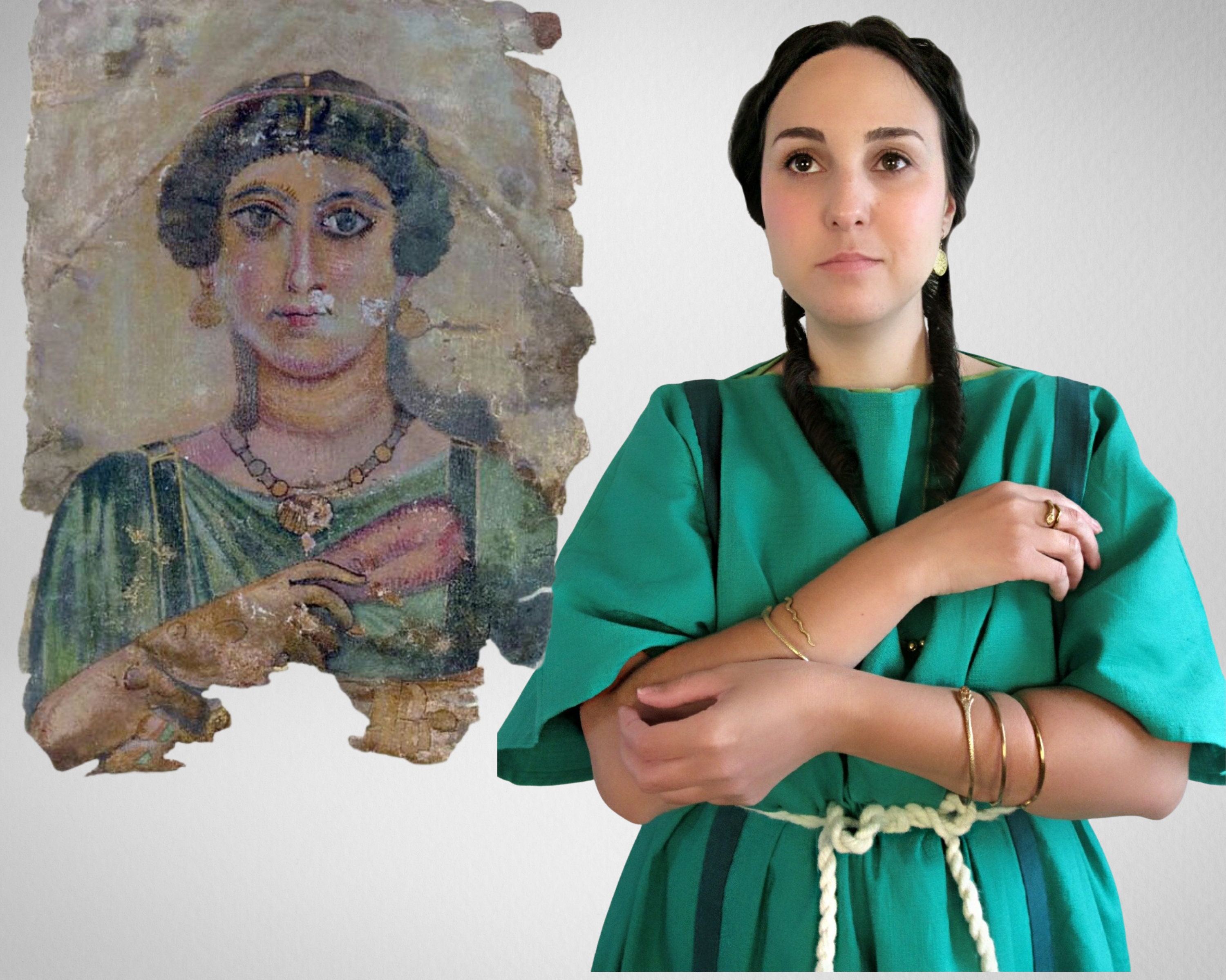 Ancient Roman Female Linen Tunic With Clavi - Etsy