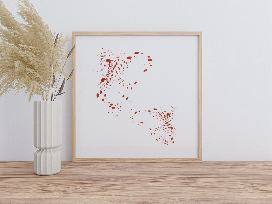 Blood Stain Printable Poster - Etsy