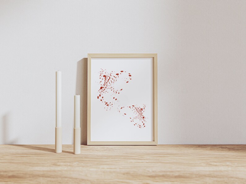 Blood Stain Printable Poster - Etsy