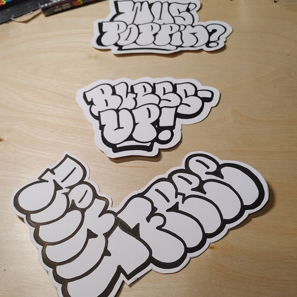 Graffiti Stickers - Etsy