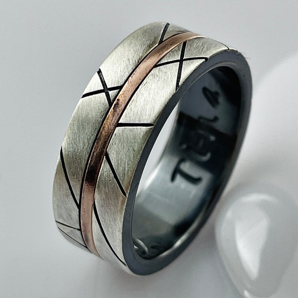 Rustic Silver Ring - Etsy