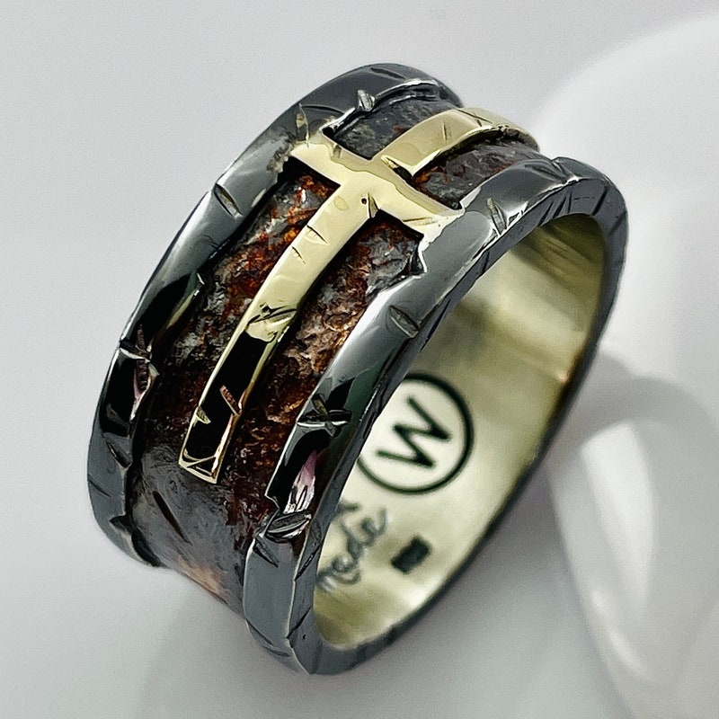 Rustic Wedding Ring - Etsy