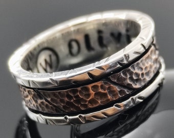 Rustic Wedding Ring | Etsy