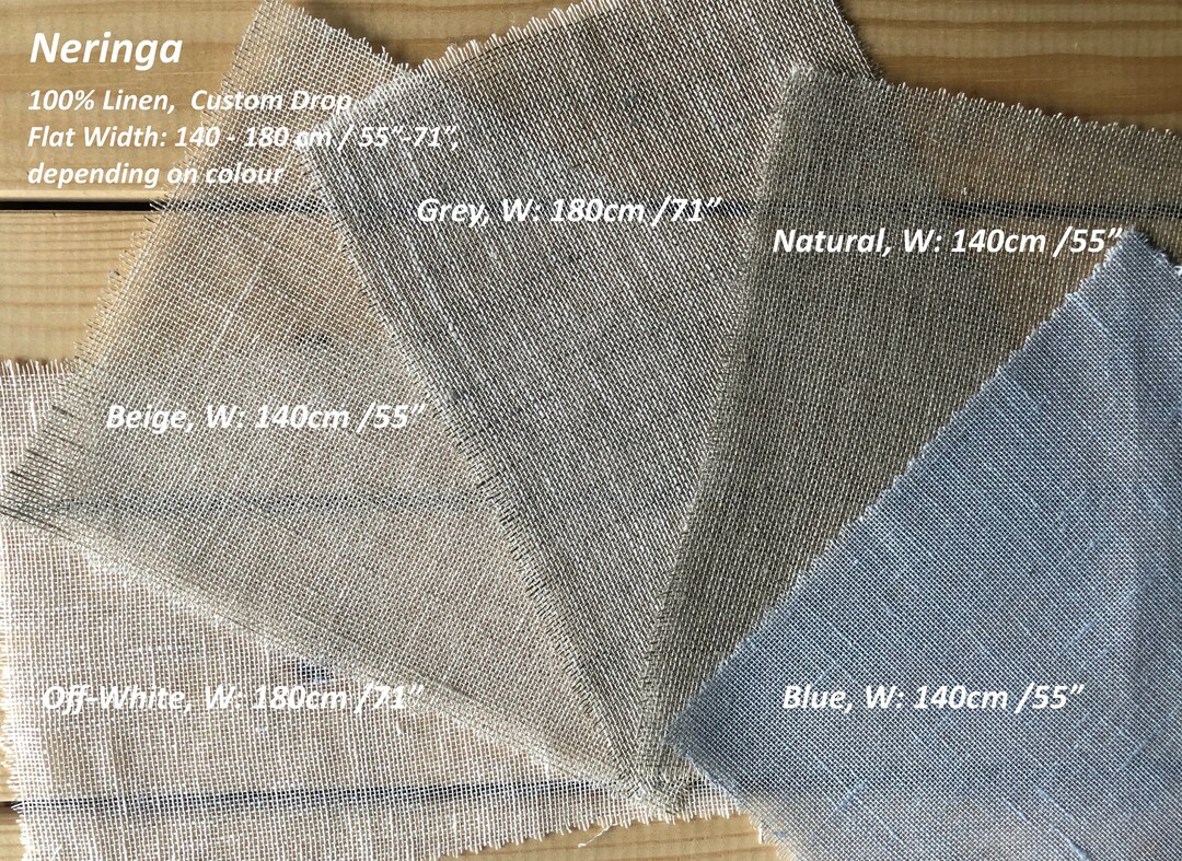 Sheer Linen Curtain Fabric Samples - Etsy
