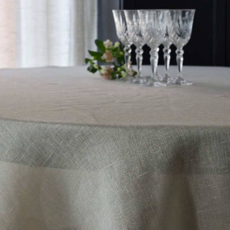 Dark Silver Tablecloth - Etsy UK