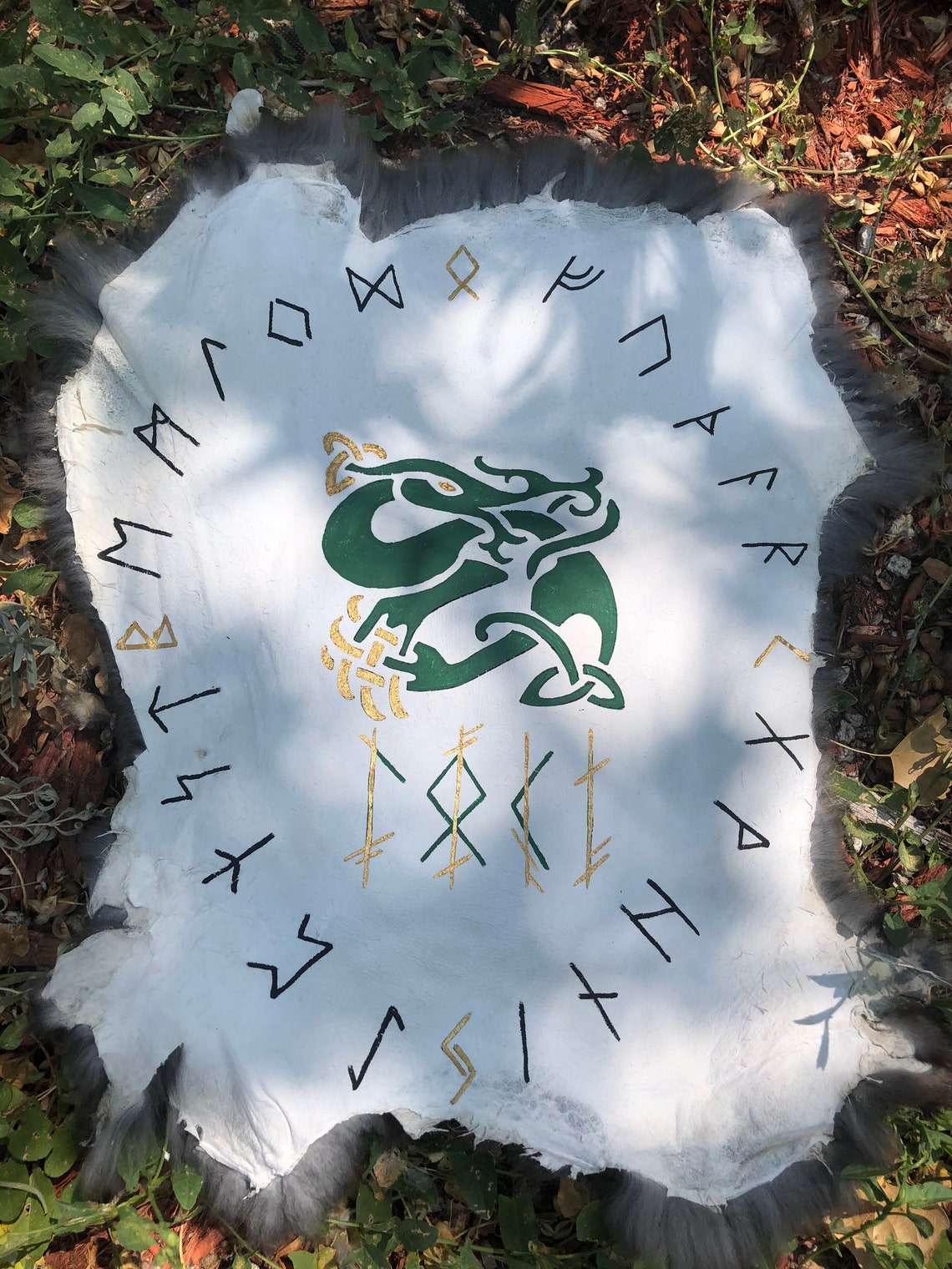 World Serpent Loki Norse Altar Cloth | Etsy