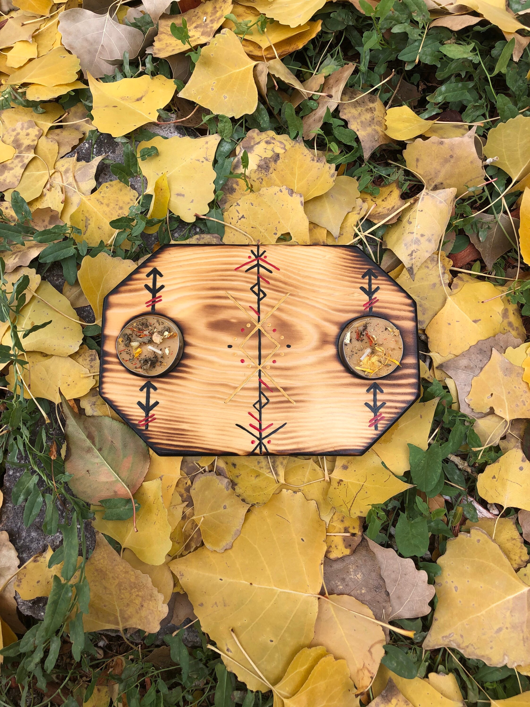 Norse Warriors Altar With Stave and Bind Runes - Etsy