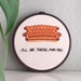 Tv Show FRIENDS Central Perk Couch Finished Handmade Embroidery Wall ...