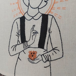 Fleabag Finished Handmade Embroidery Wall Decor/ Minimal Embroidery ...