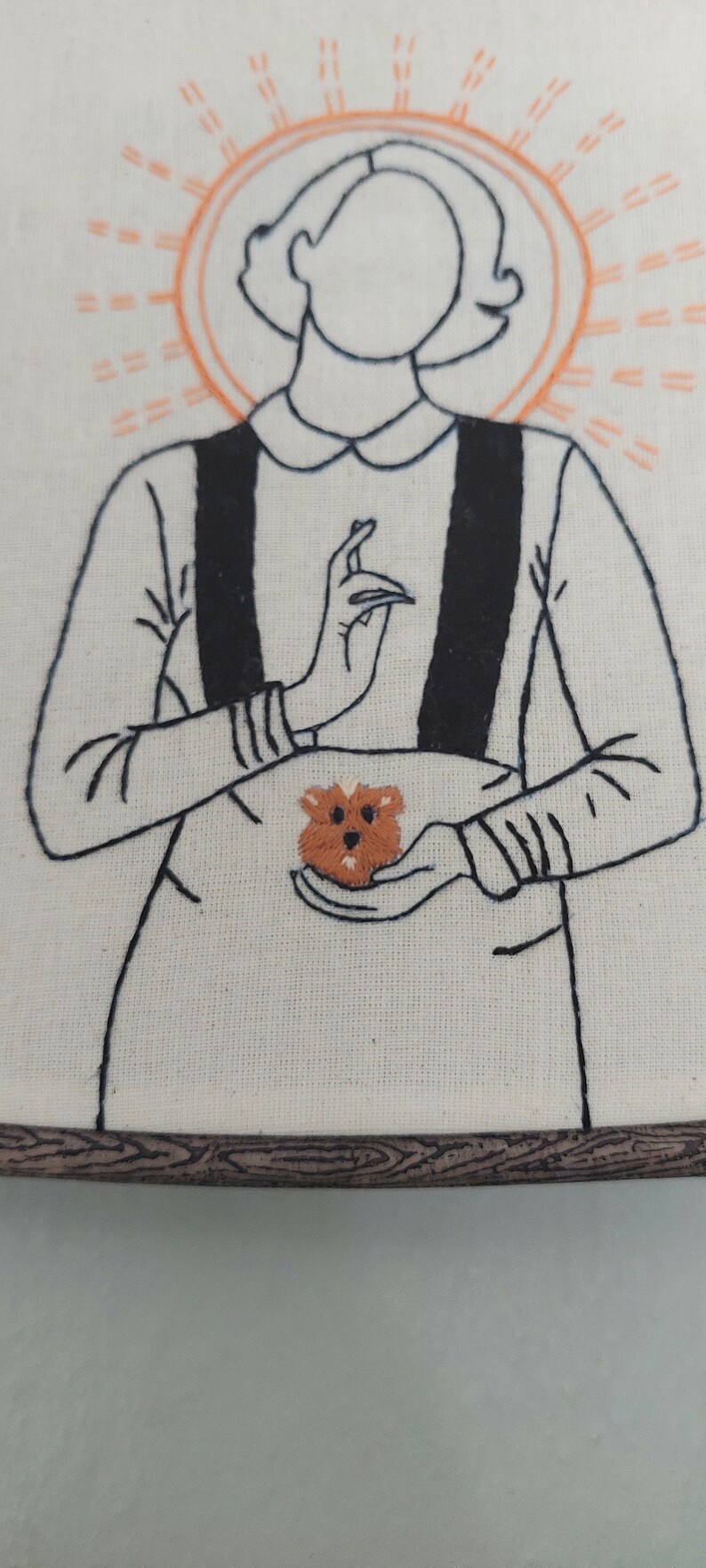 Fleabag Finished Handmade Embroidery Wall Decor/ Minimal Embroidery ...