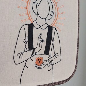 Fleabag Finished Handmade Embroidery Wall Decor/ Minimal Embroidery ...