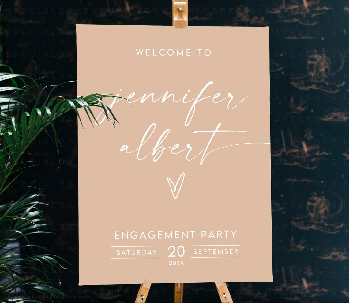 Engagement Party Sign Engagement Sign Engagement Party Sign - Etsy