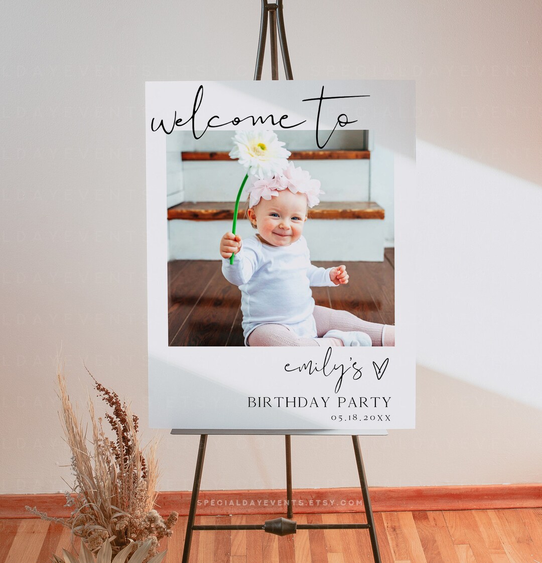 First Birthday Sign Photo Birthday Sign Birthday Sign - Etsy