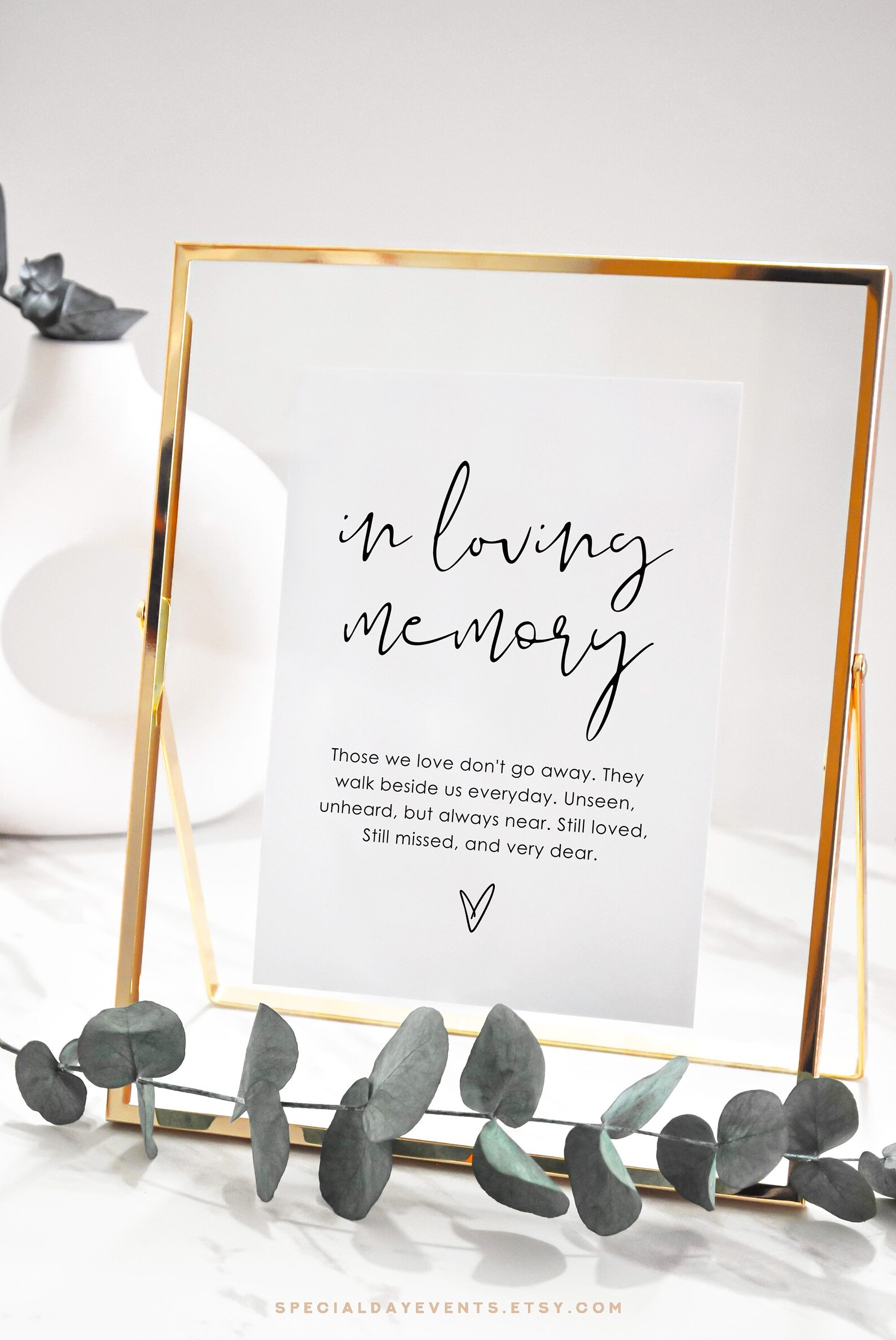 In Loving Memory Sign in Loving Memory Template Wedding in - Etsy