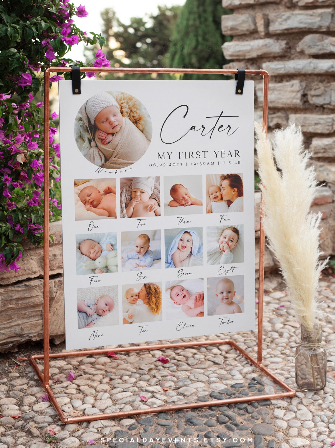 First Birthday Sign Photo Milestone Birthday Sign Milestone - Etsy