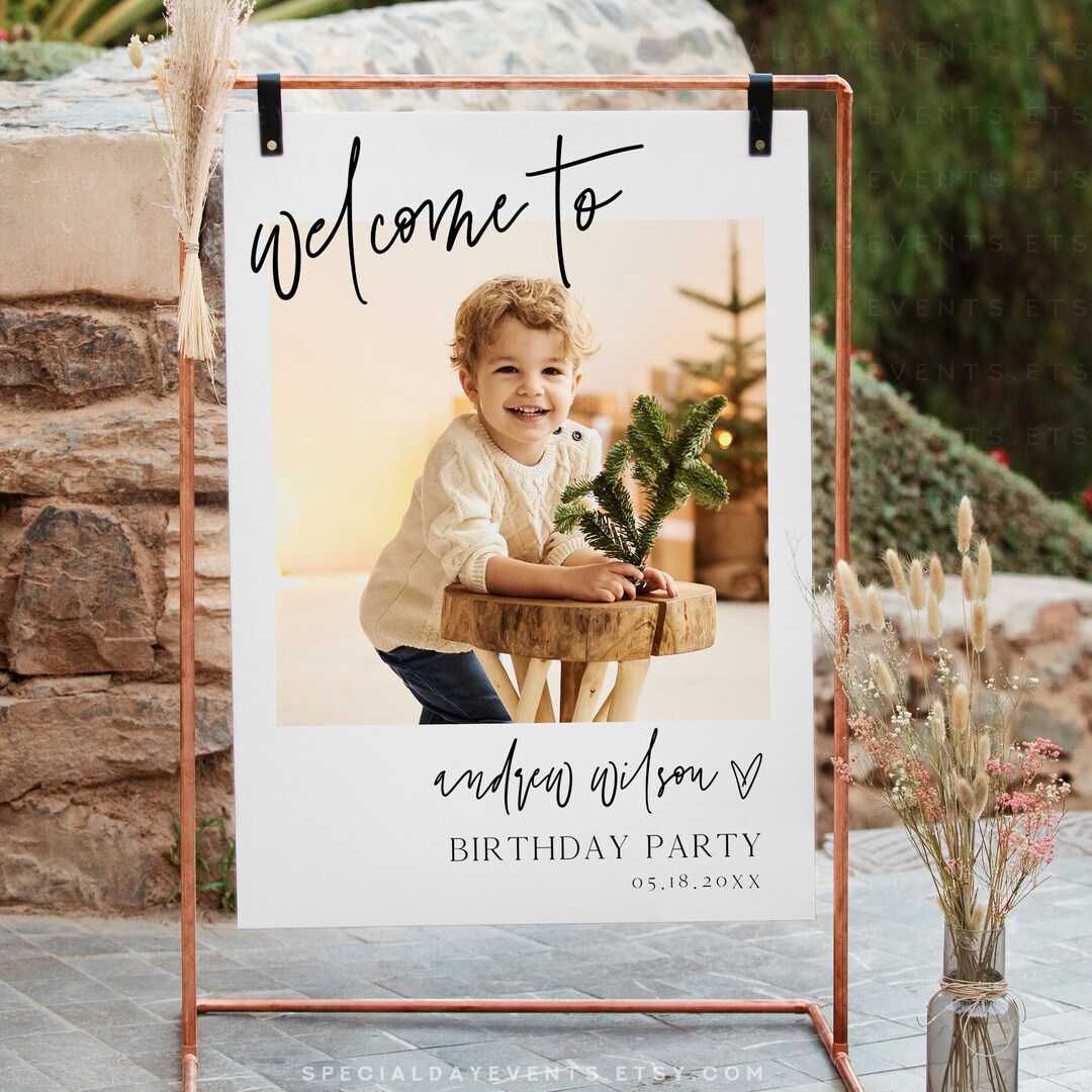 First Birthday Sign Photo Birthday Sign Birthday Sign - Etsy