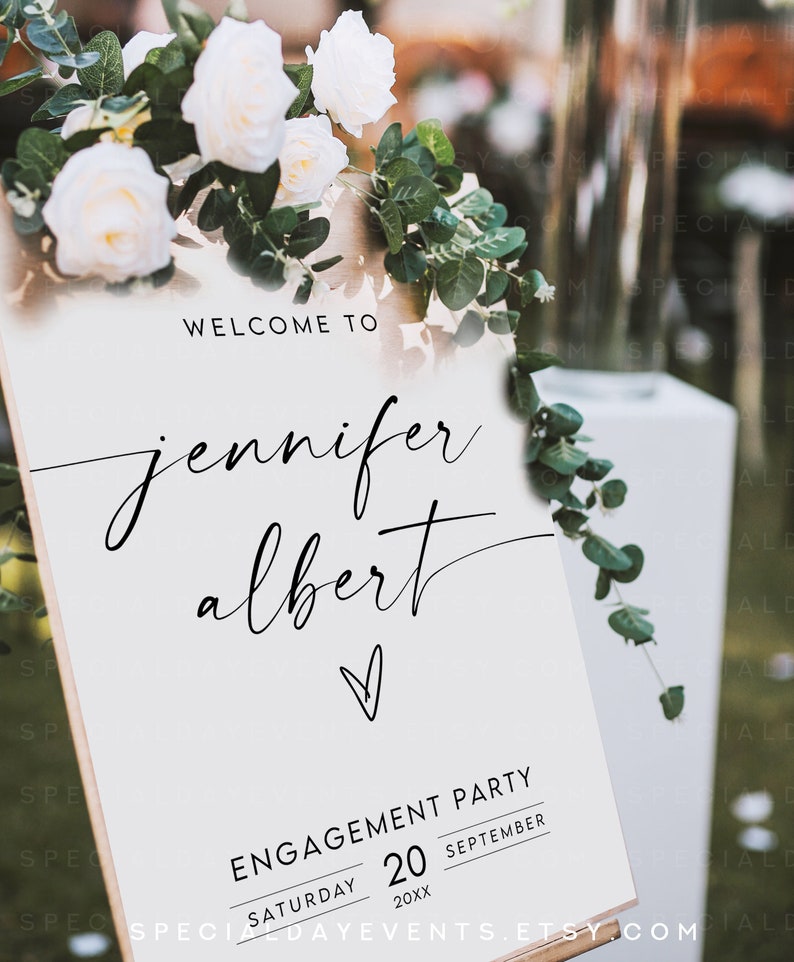 Engagement Party Sign Engagement Sign Engagement Party Sign - Etsy