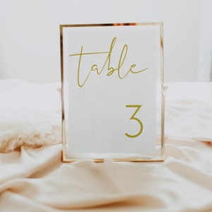 Table Numbers Gold, Table Numbers Wedding, Gold Table Numbers, Table ...