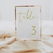Table Numbers Gold Table Numbers Wedding Gold Table Numbers - Etsy