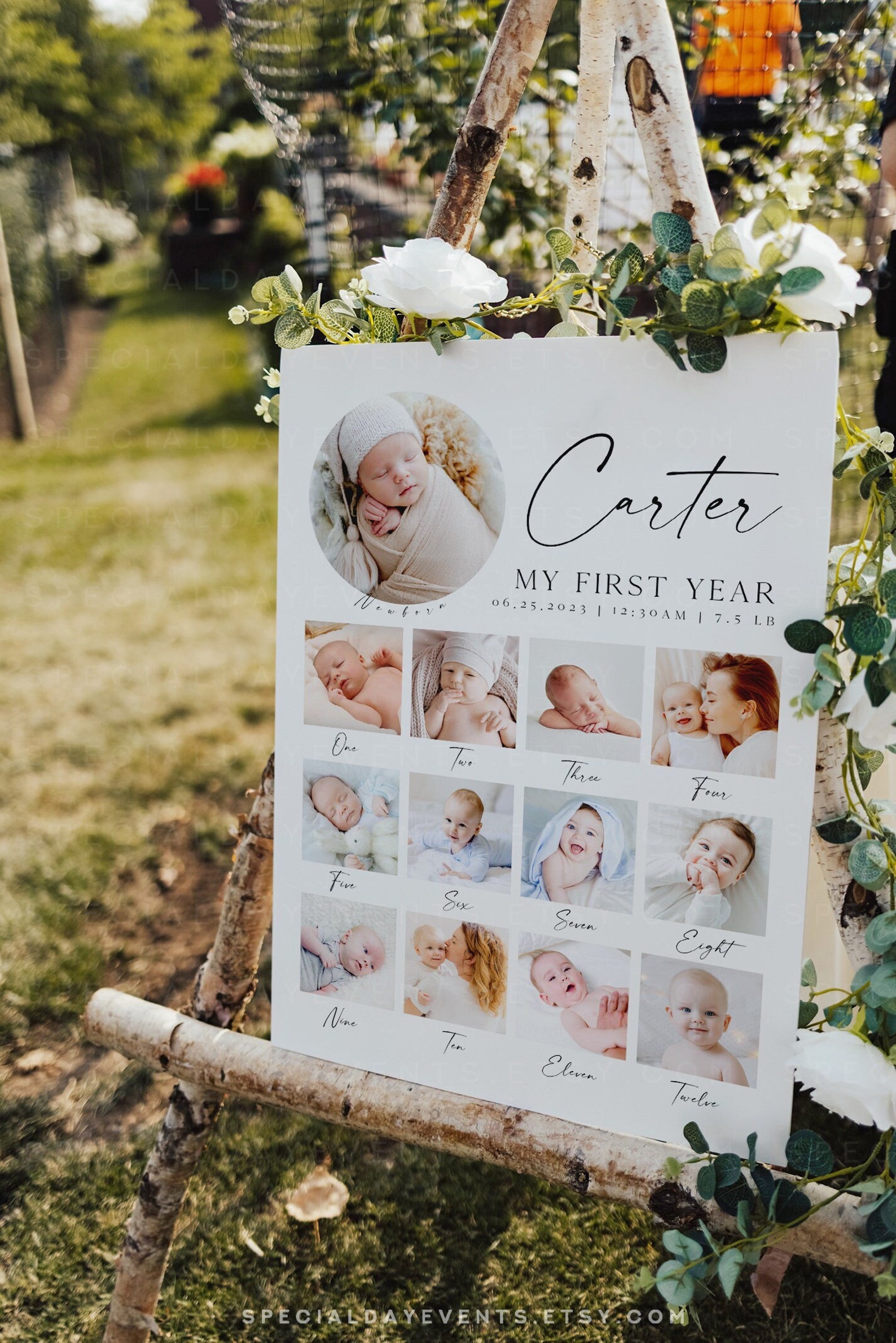 First Birthday Sign Photo Milestone Birthday Sign Milestone - Etsy