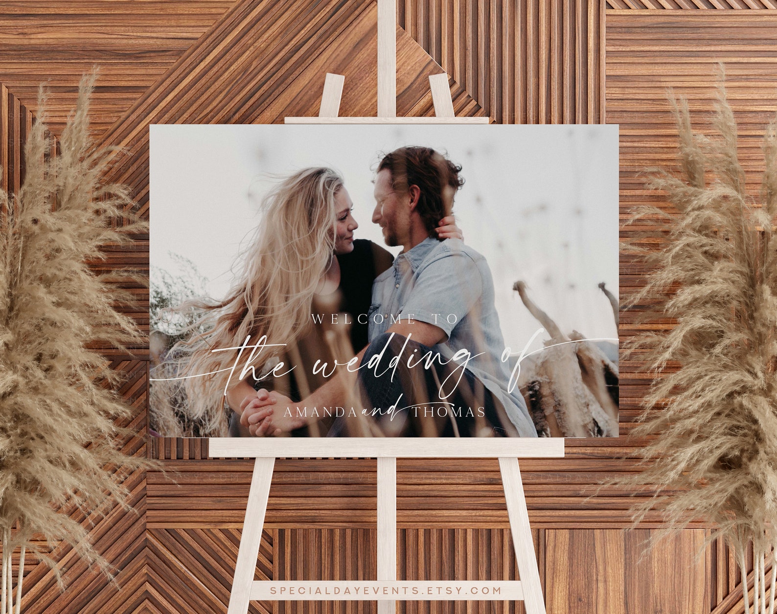 Photo Wedding Welcome Sign Welcome Sign With Photo Welcome - Etsy