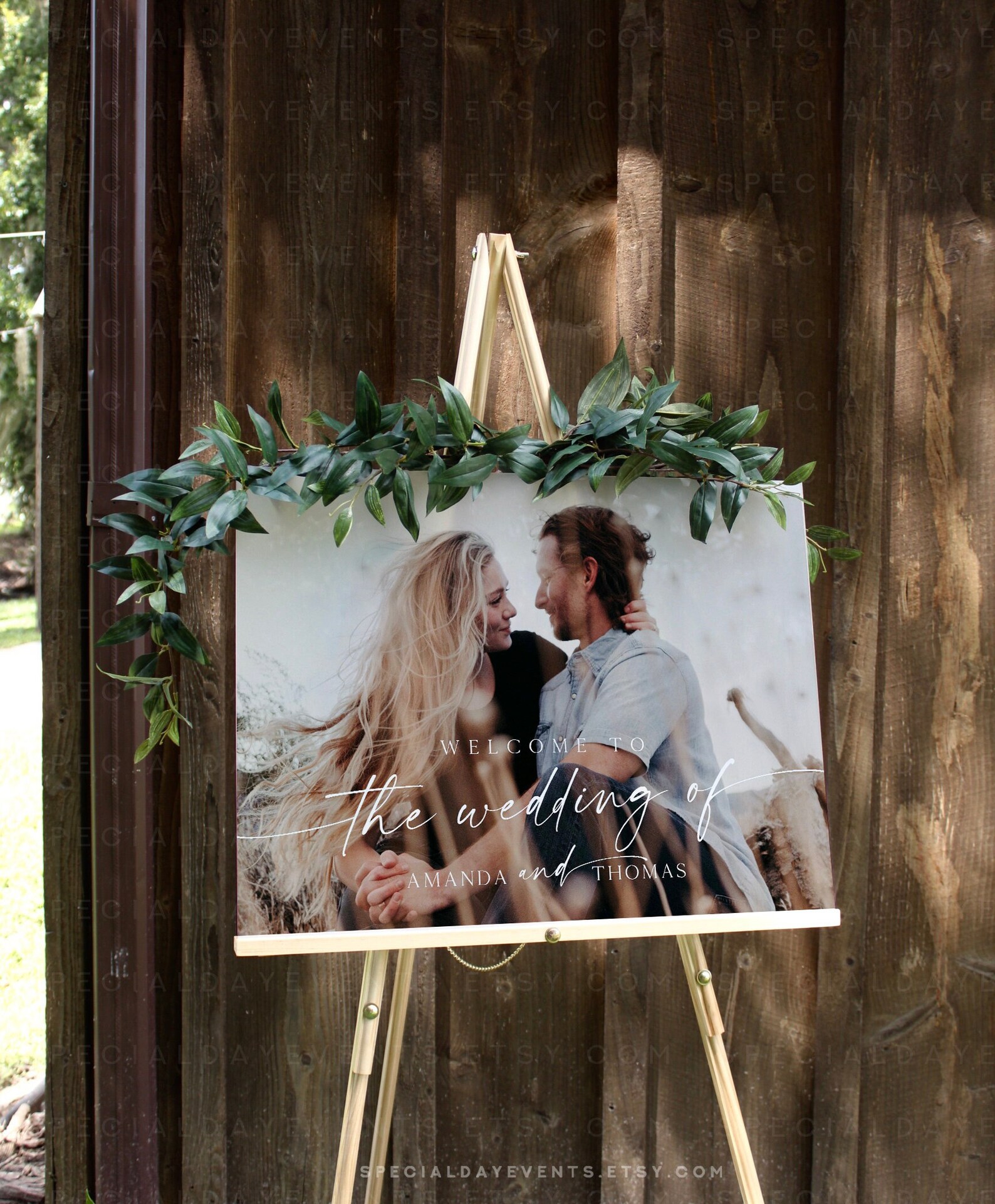 Photo Wedding Welcome Sign Welcome Sign With Photo Welcome - Etsy