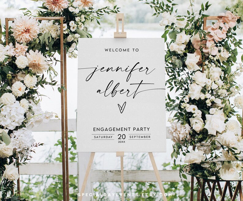 Engagement Party Sign Engagement Sign Engagement Party Sign - Etsy