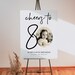 Cheers to 80 Birthday Sign, Birthday Party Sign, Birthday Sign Template ...