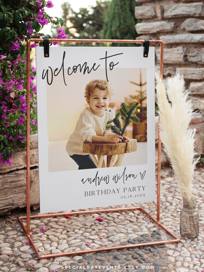 First Birthday Sign Photo Birthday Sign Birthday Sign - Etsy