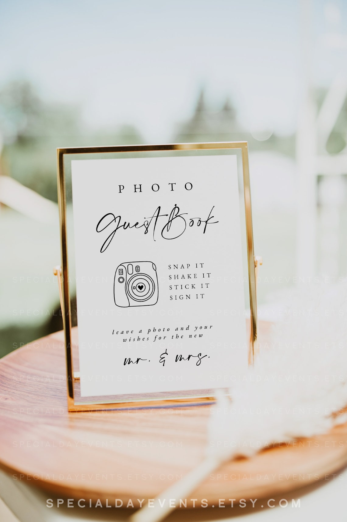 Photo Guestbook Sign Photo Booth Sign Photo Guest Book Sign - Etsy