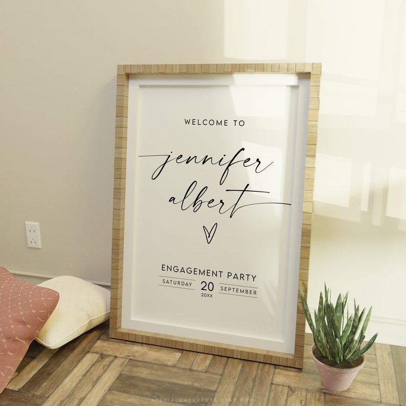 Engagement Party Sign Engagement Sign Engagement Party Sign - Etsy